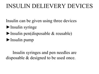 Insulin giving techniques | PPT