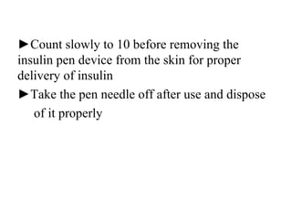 Insulin giving techniques | PPT
