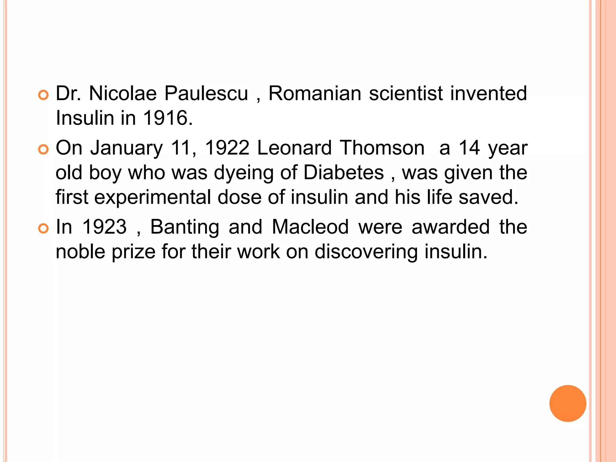 Insulin old & new | PPTX