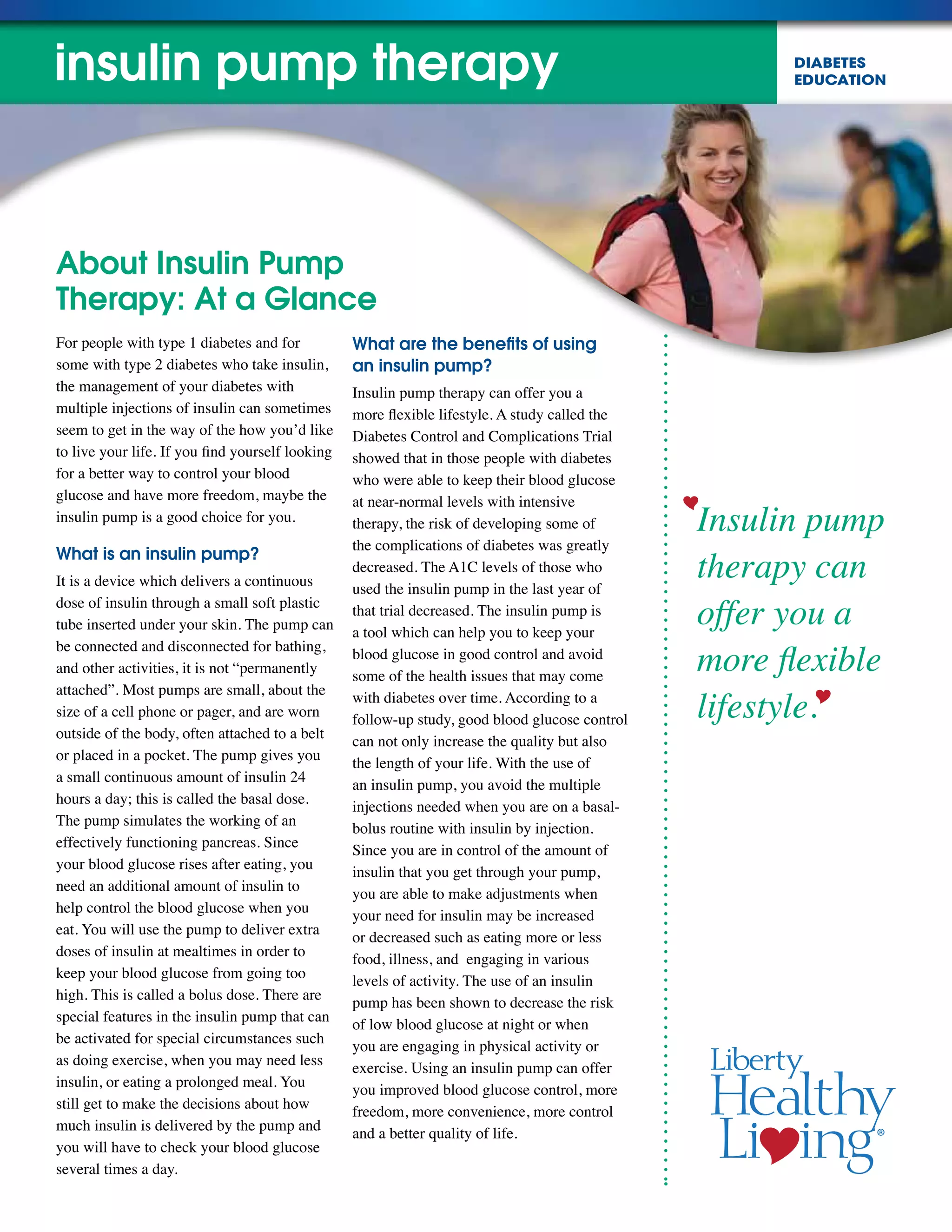 About Insulin Pump Therapy: At a Glance | PDF