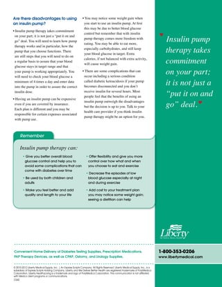 About Insulin Pump Therapy: At a Glance | PDF