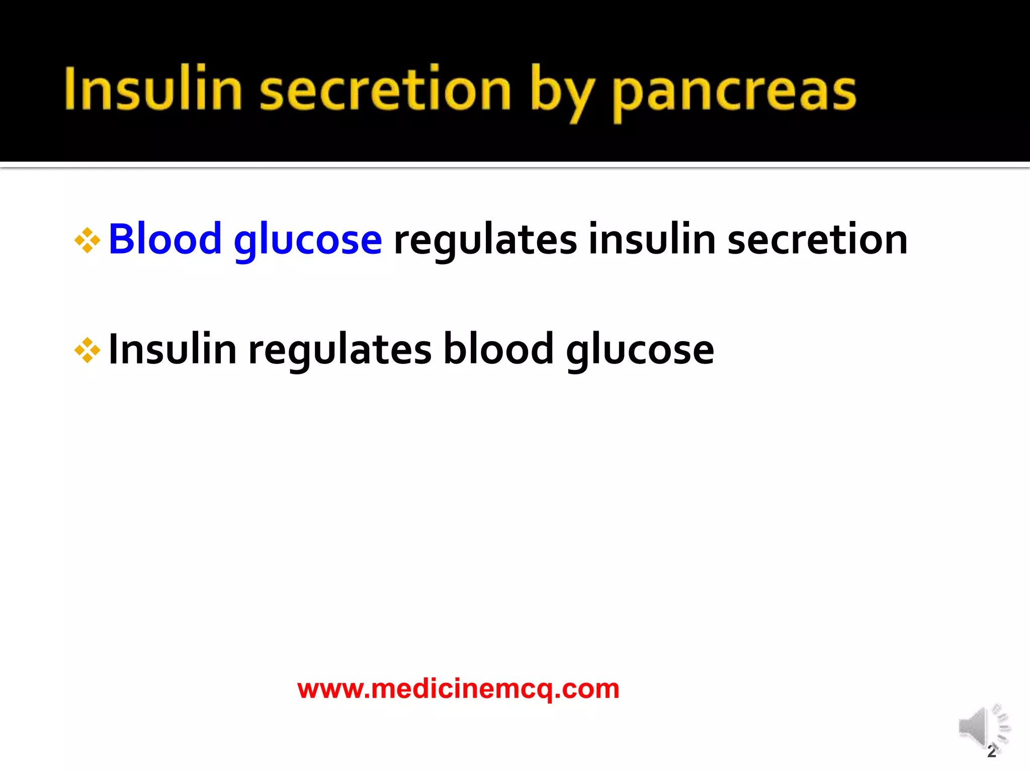 Insulin Regulation of Secretion | PPTX
