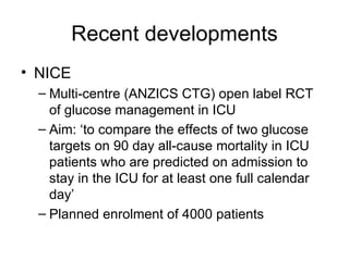 Insulin Therpay In I C U | PPT
