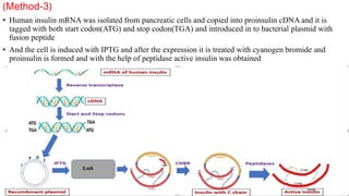production of recombinant proteins | PPT