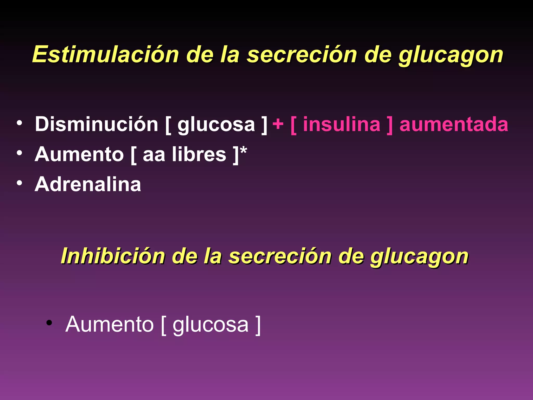 Insulina y glucagon | PPS