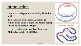 Insulin secretion and it's role .pptx