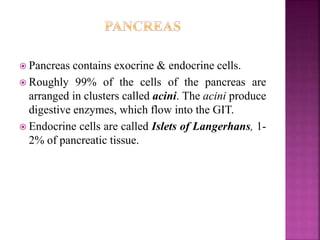 Pancreatic hormones Insulin and glucagon | PPTX