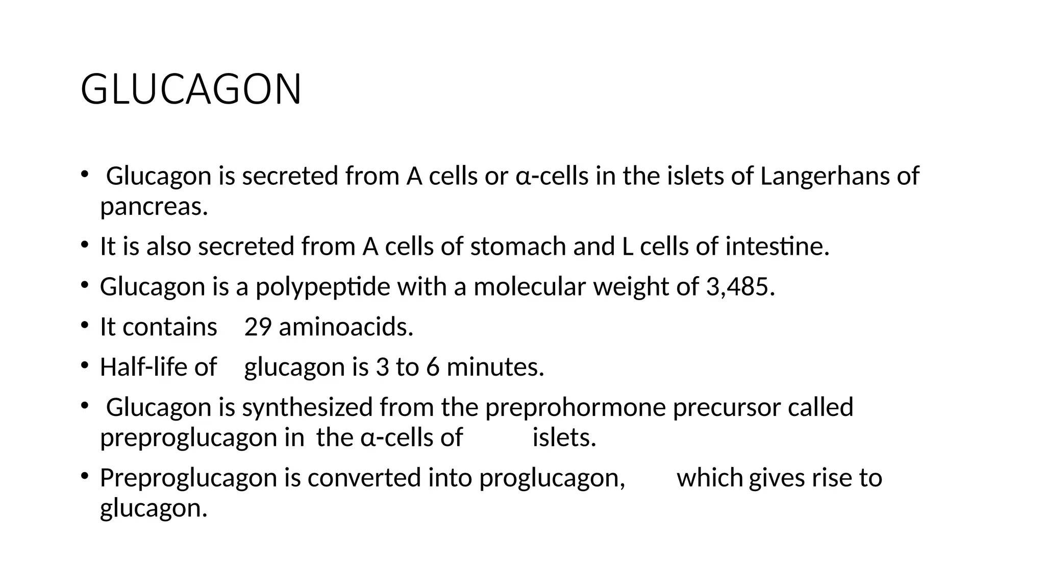 insulin and glucagon physiology presentation | PPTX