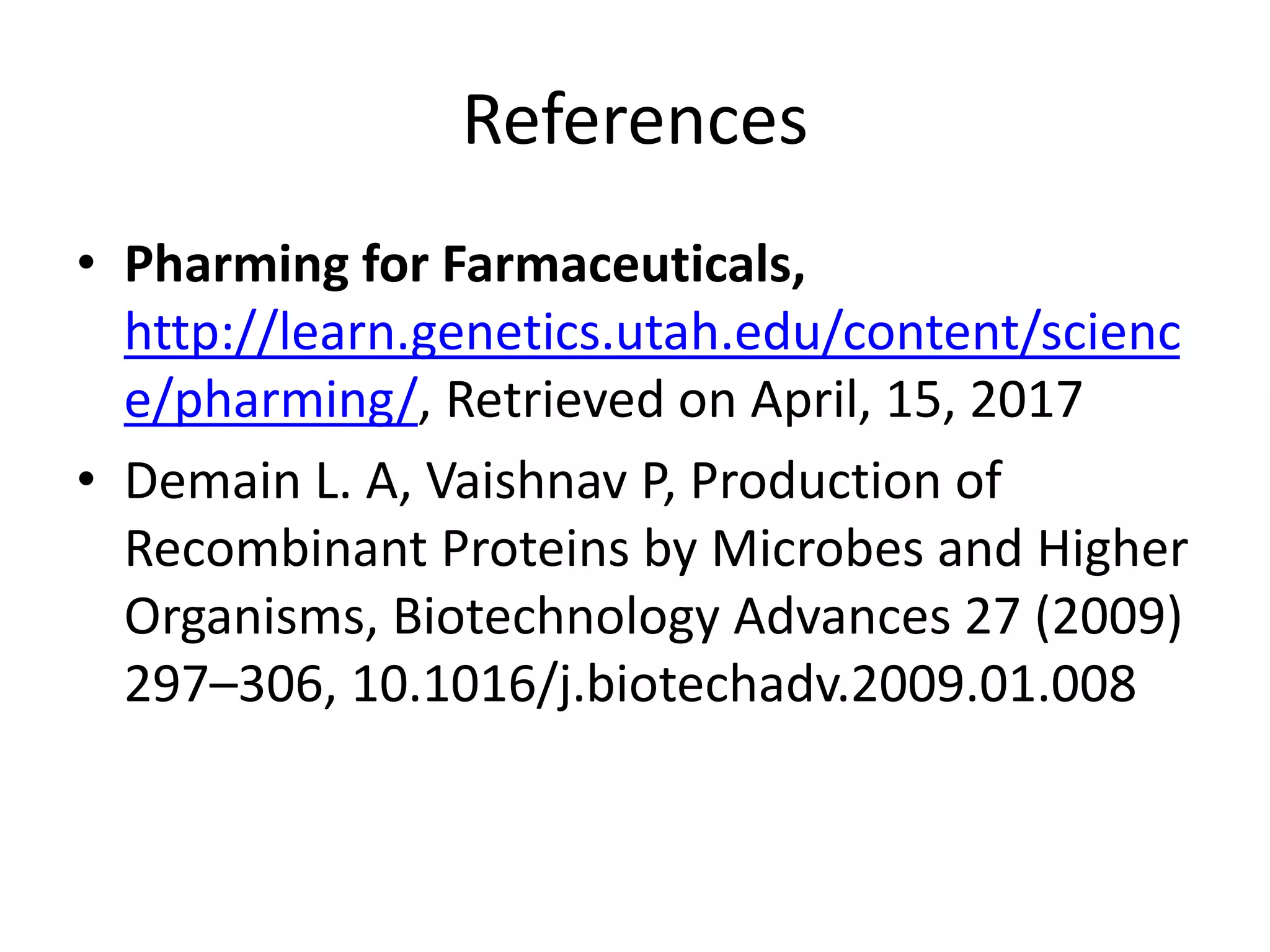 Insulin and HGH production using rDNA technology | PPTX