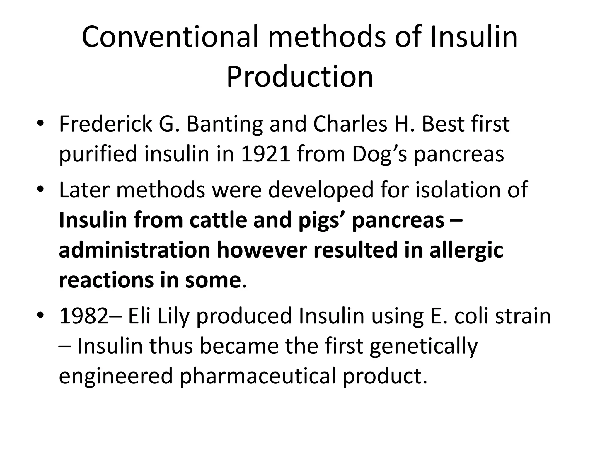 Insulin and HGH production using rDNA technology | PPTX