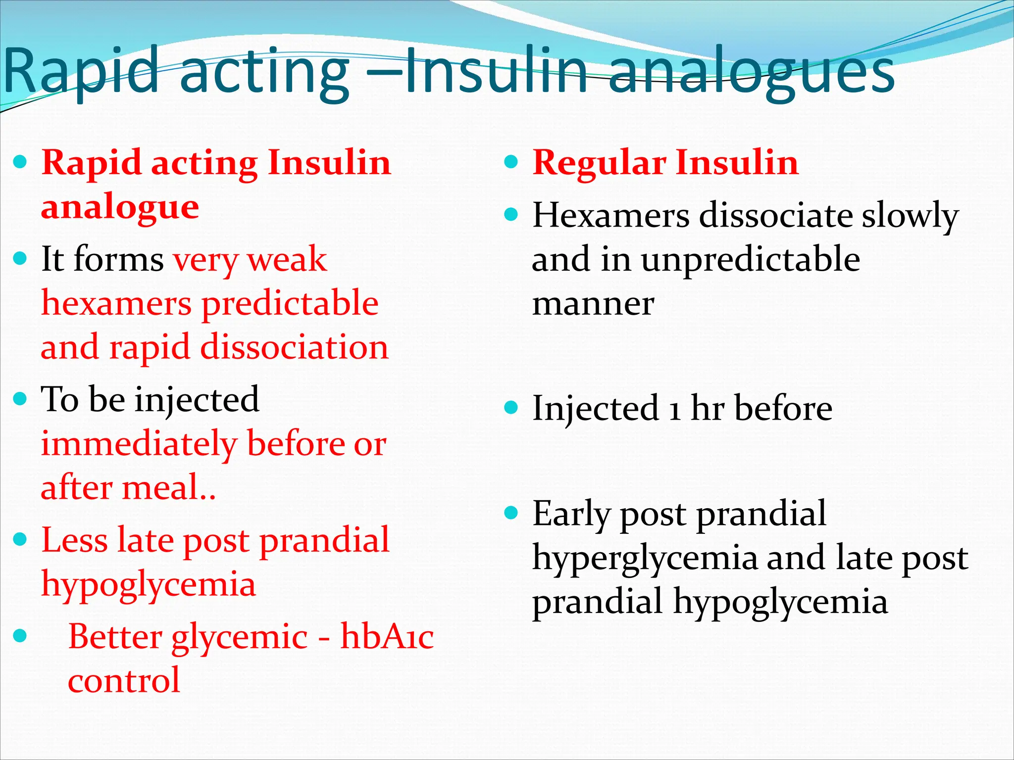 Insulin and Insulin Analogues -detailed content | PDF