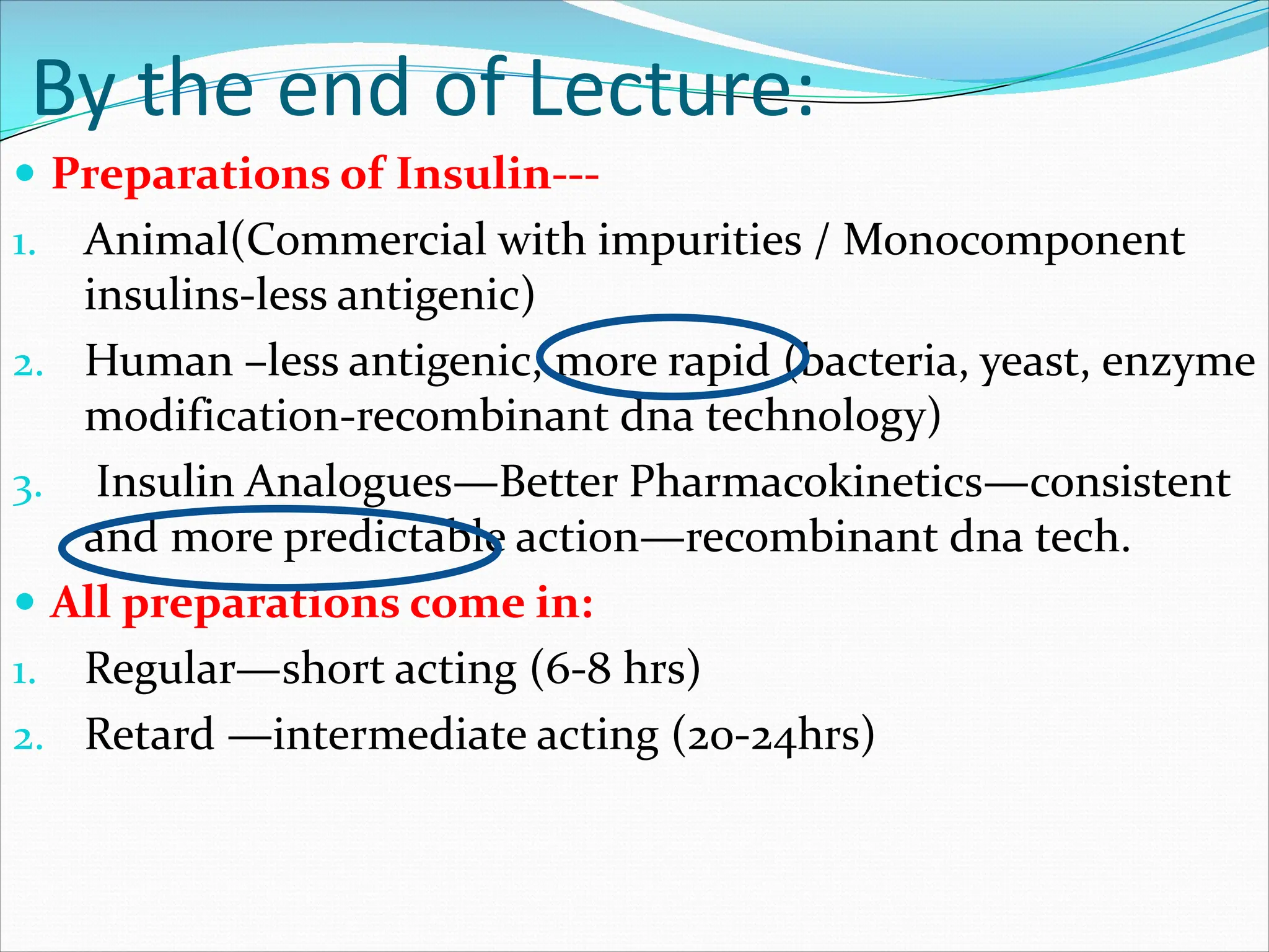 Insulin and Insulin Analogues -detailed content | PDF