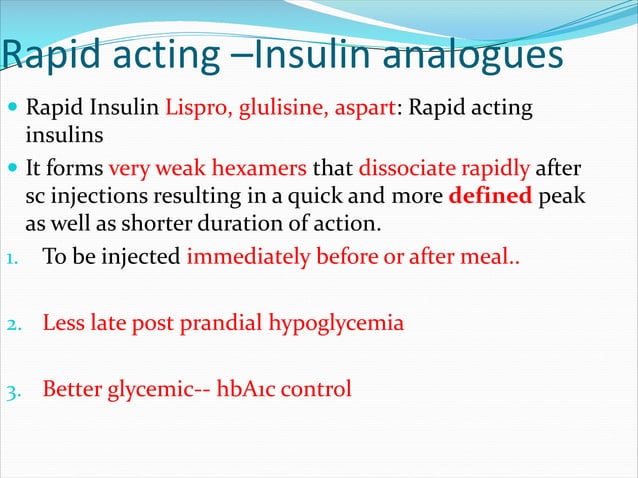 Insulin and Insulin Analogues -detailed content | PDF | Endocrine and ...