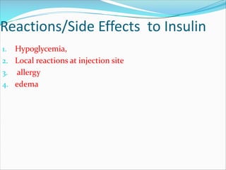 Insulin and Insulin Analogues -detailed content | PDF