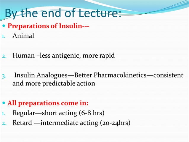 Insulin and Insulin Analogues -detailed content | PDF | Endocrine and ...