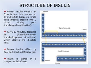 Insulin and its mechanism of action | PPTX