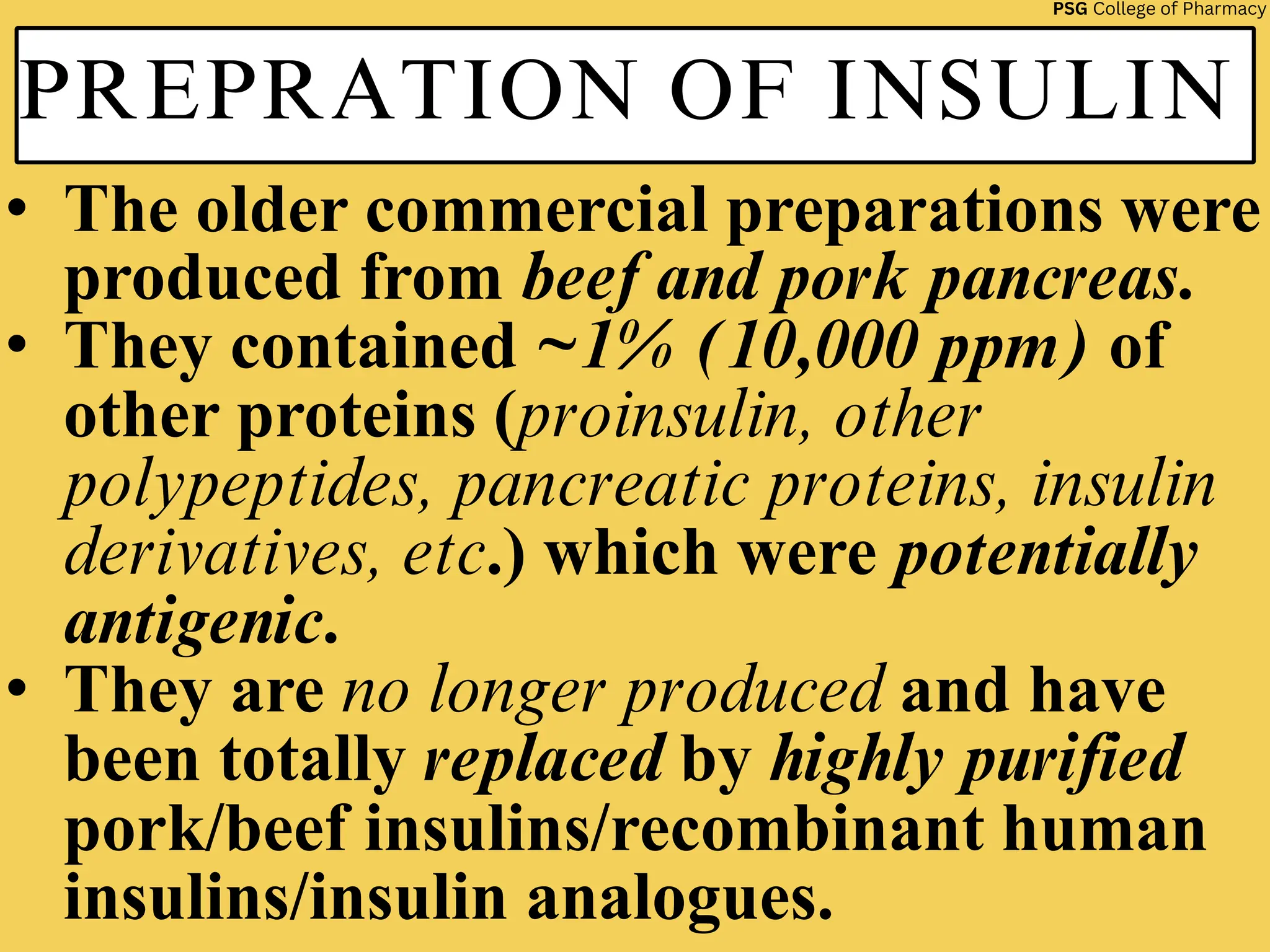 Insulin and its Preperation Medicinal Chemistry 2.pptx