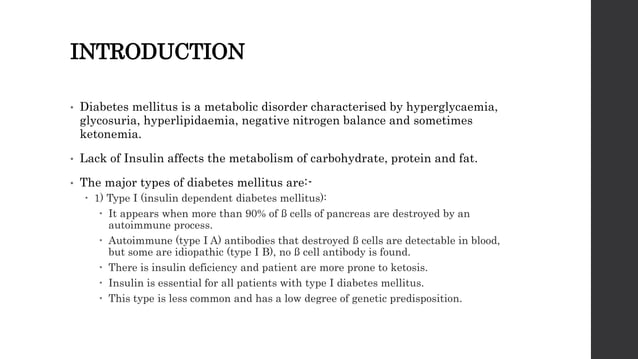 An introduction to Insulin | PPTX | Diabetes | Diseases and Conditions