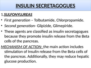 Insulin and oral hypogylcemics.ppt insulinex | PPTX