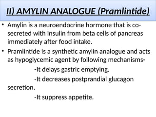 Insulin and oral hypogylcemics.ppt insulinex | PPTX
