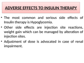 Insulin and oral hypogylcemics.ppt insulinex | PPTX