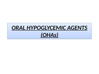 Insulin and oral hypogylcemics.ppt insulinex | PPTX