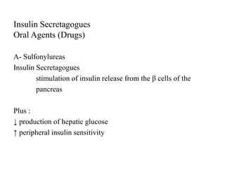 Insulin and other Glucose-Lowering Drugs | PDF