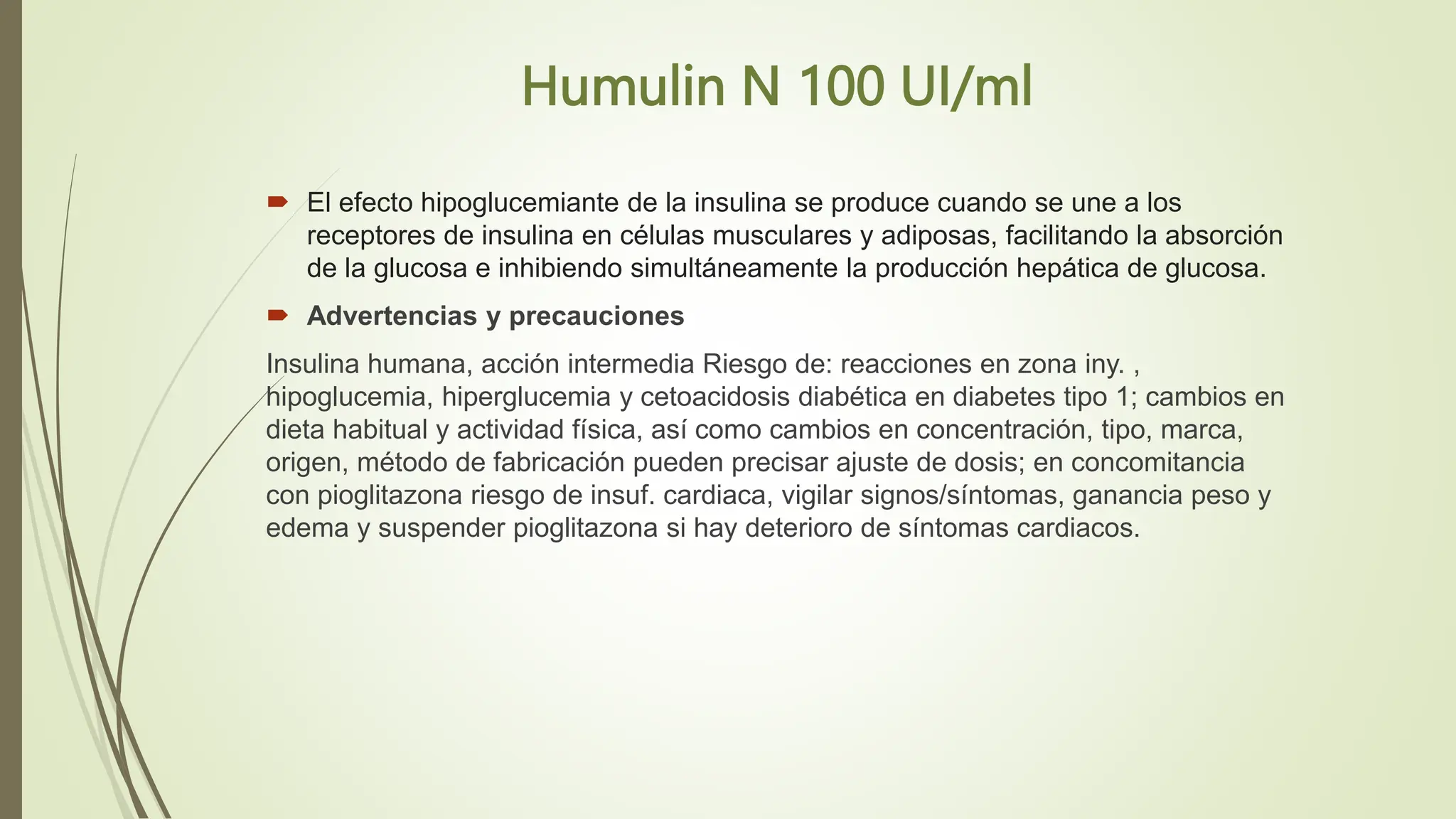 insulina farmacologia - Nivelacion Lic Enfermeria | PPTX