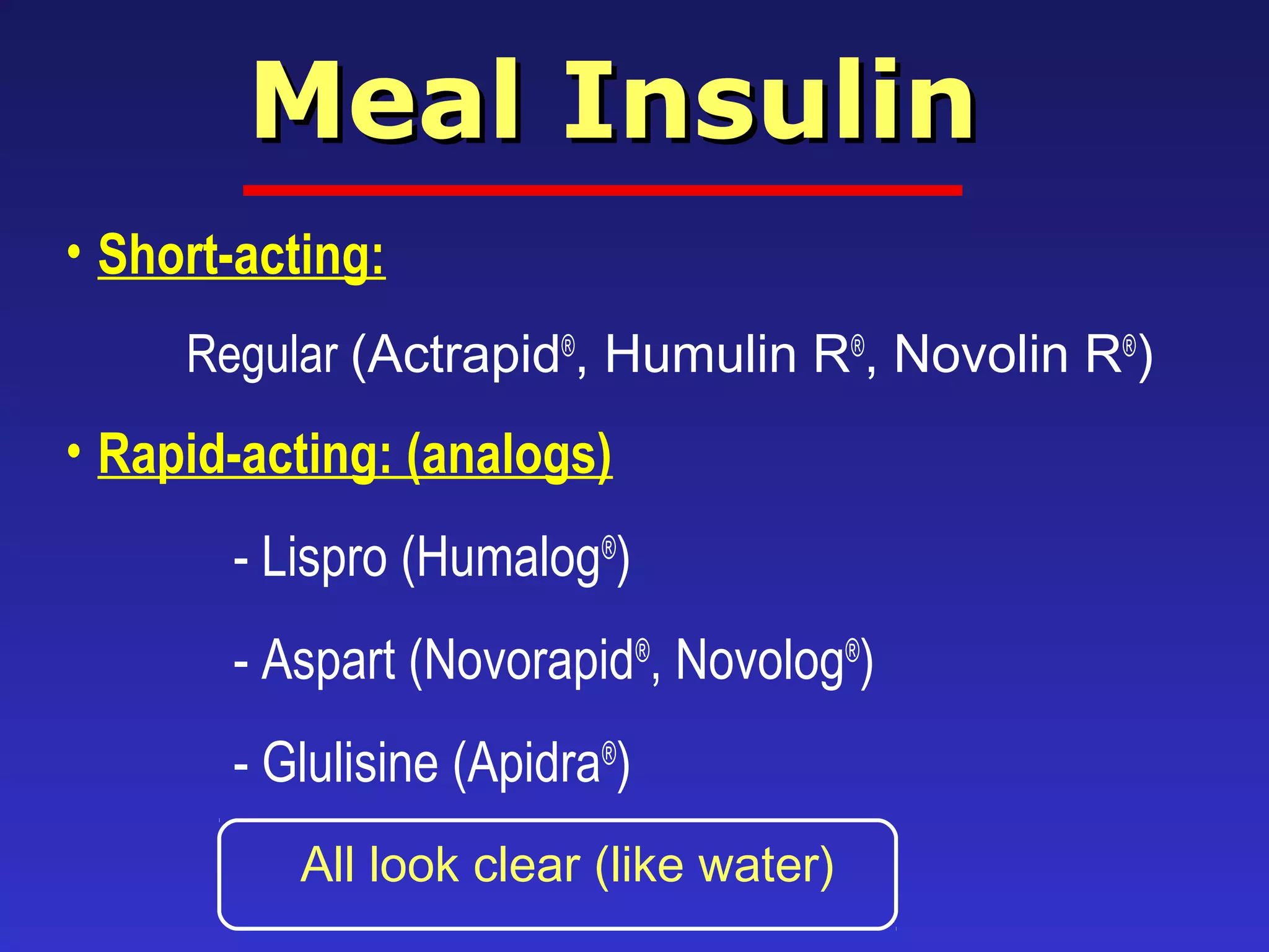Basics of insulin therapy | PPT