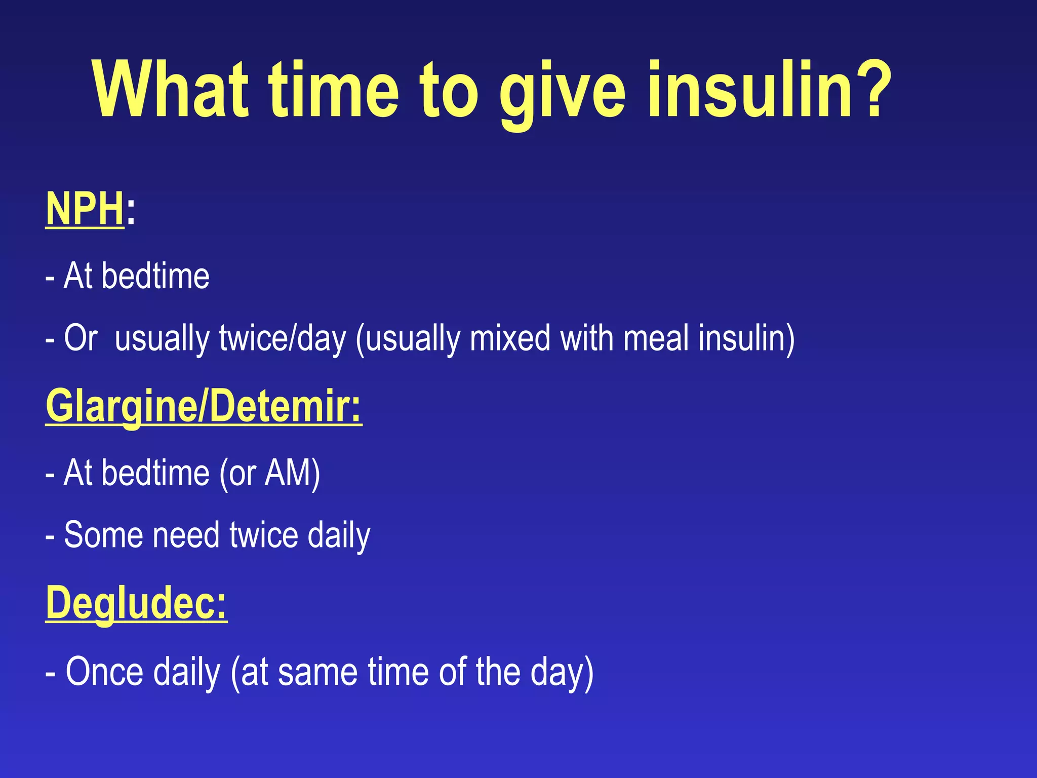 Basics of insulin therapy | PPT