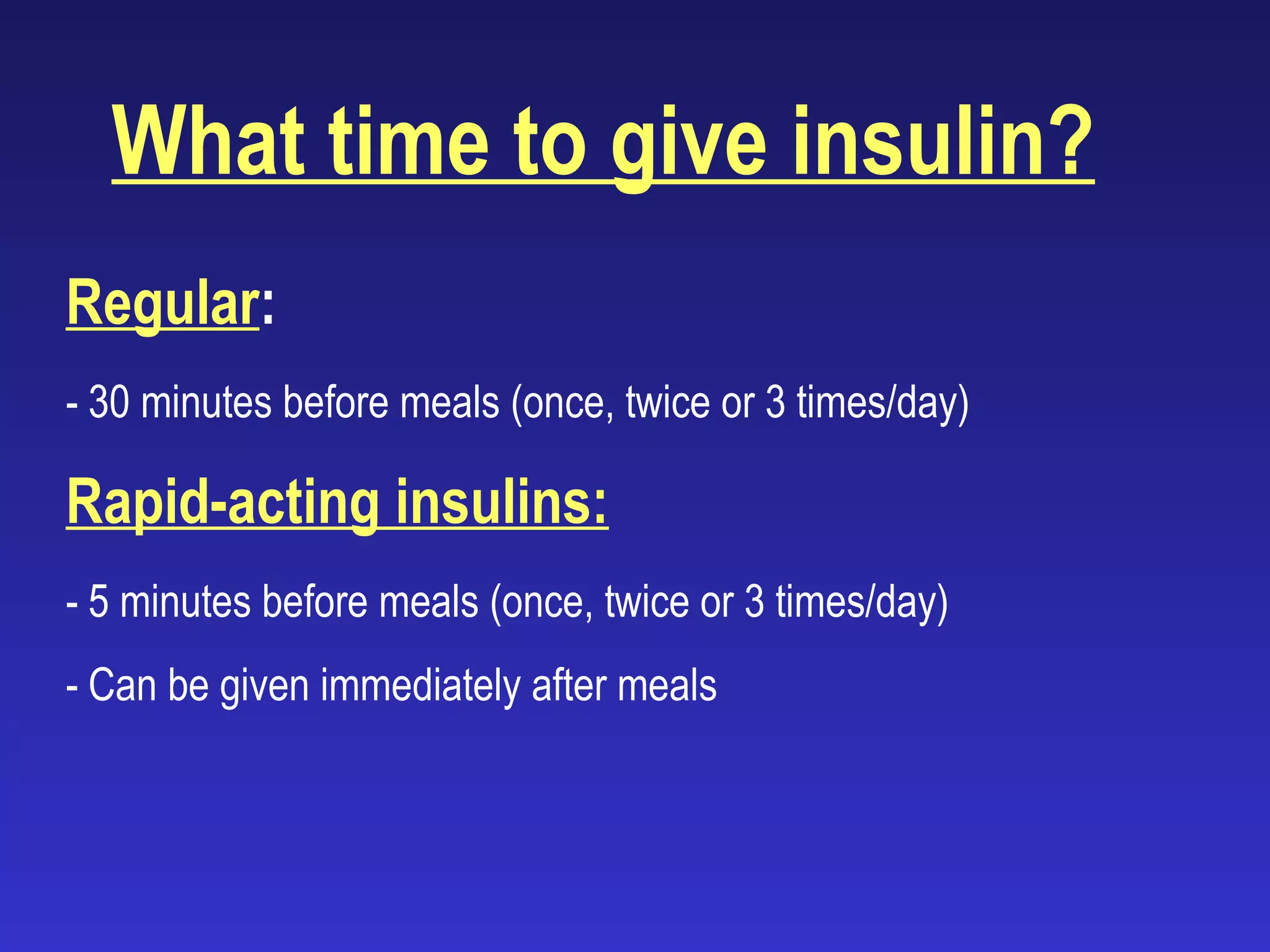 Basics of insulin therapy | PPT