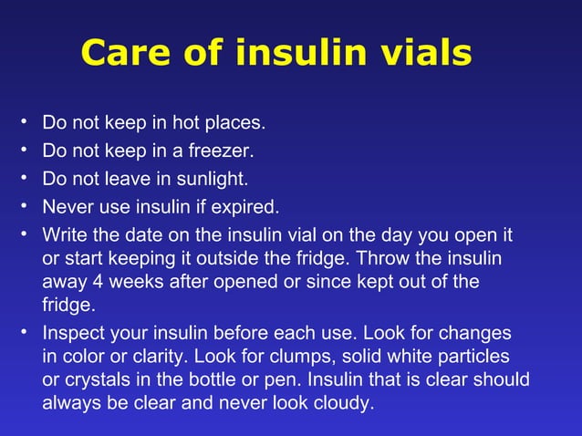 Basics of insulin therapy | PPT | Endocrine and Metabolic Diseases ...