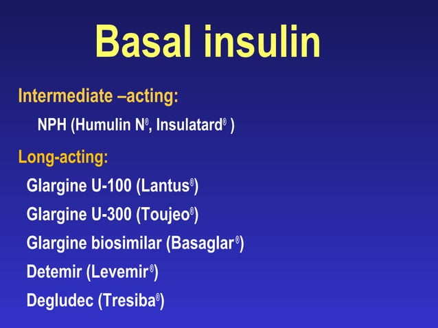 Basics of insulin therapy | PPT | Endocrine and Metabolic Diseases ...