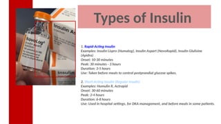 INSULIN and types by Pravesh Singh Gurjar | PPT