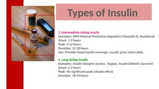 INSULIN and types by Pravesh Singh Gurjar | PPT