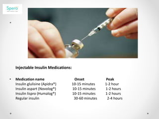 Insuline injectable | PPTX | Diabetes | Diseases and Conditions