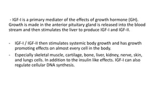 Insulin family (IGF-I & IGF-II )Girja Pd. Patel | PPTX
