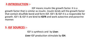 Insulin family (IGF-I & IGF-II )Girja Pd. Patel | PPTX