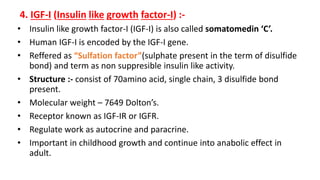 Insulin family (IGF-I & IGF-II )Girja Pd. Patel | PPTX