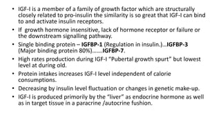 Insulin family (IGF-I & IGF-II )Girja Pd. Patel | PPTX