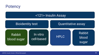 Recombinant Human Insulin : Manufacture & Quality Control | PDF