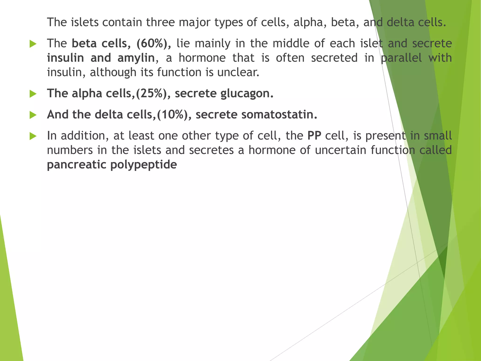 Insulin, glucagon, and diabetes mellitus | PPTX