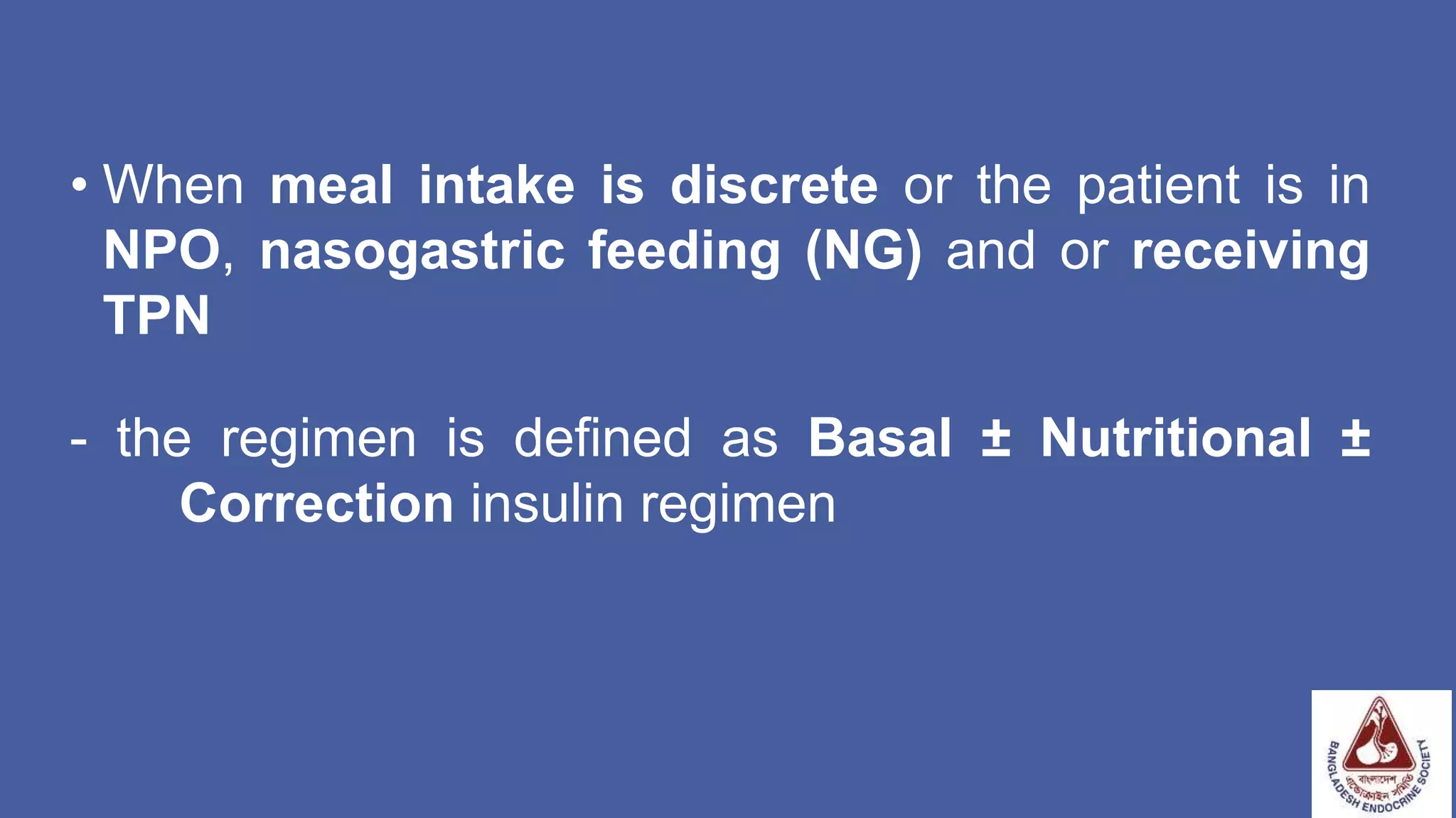 Insulin guideline of BES- Dr Selim | PPTX