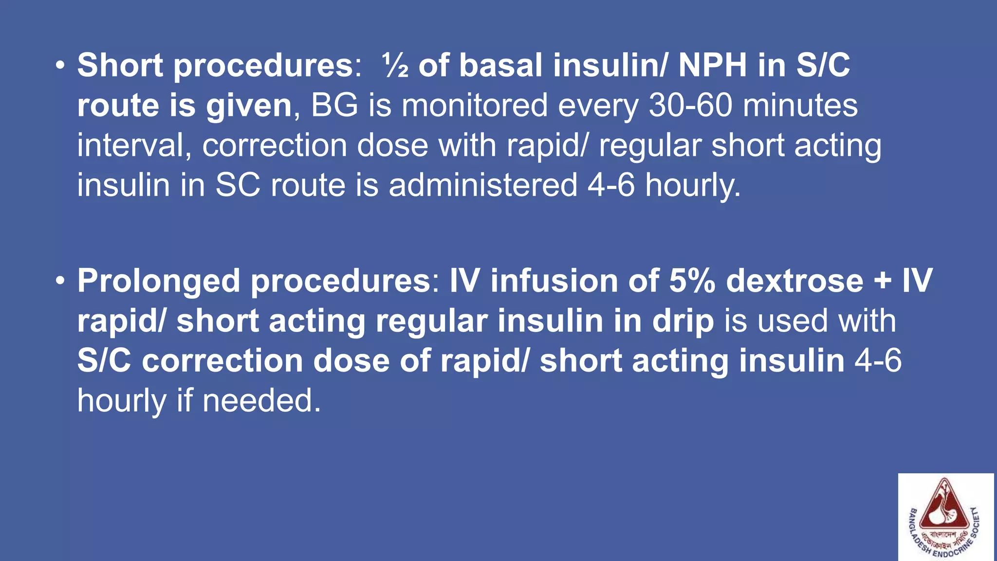 Insulin guideline of BES- Dr Selim | PPTX