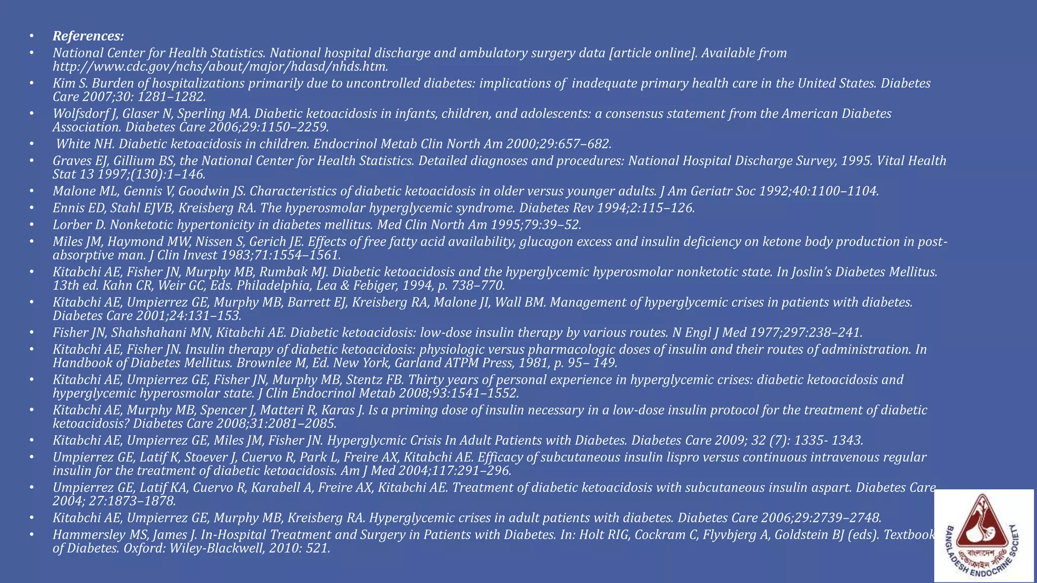 Insulin guideline of BES- Dr Selim | PPTX