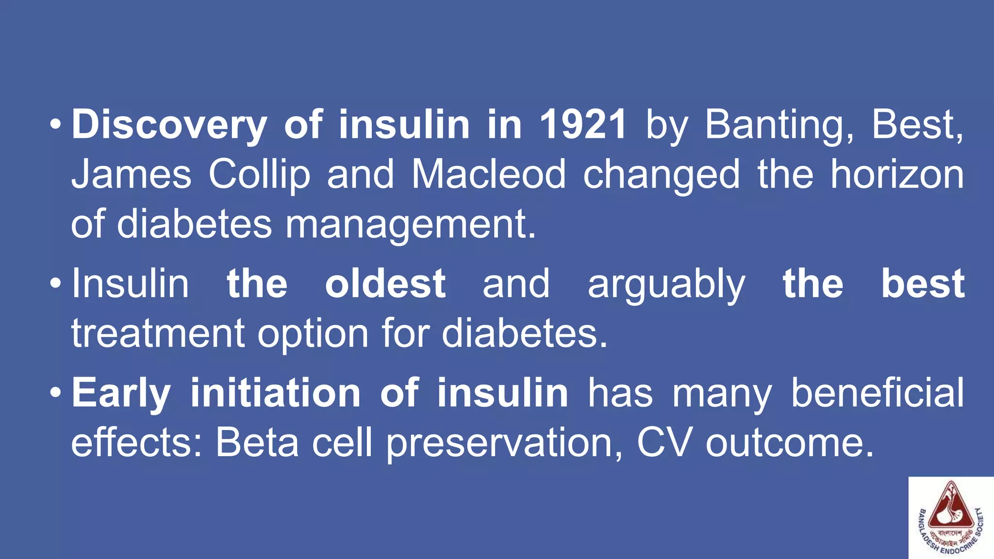 Insulin guideline of BES- Dr Selim | PPTX
