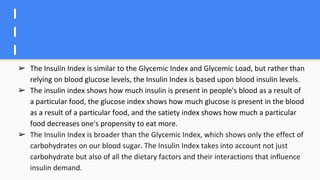 Insulin index by bharat rathod | PPTX