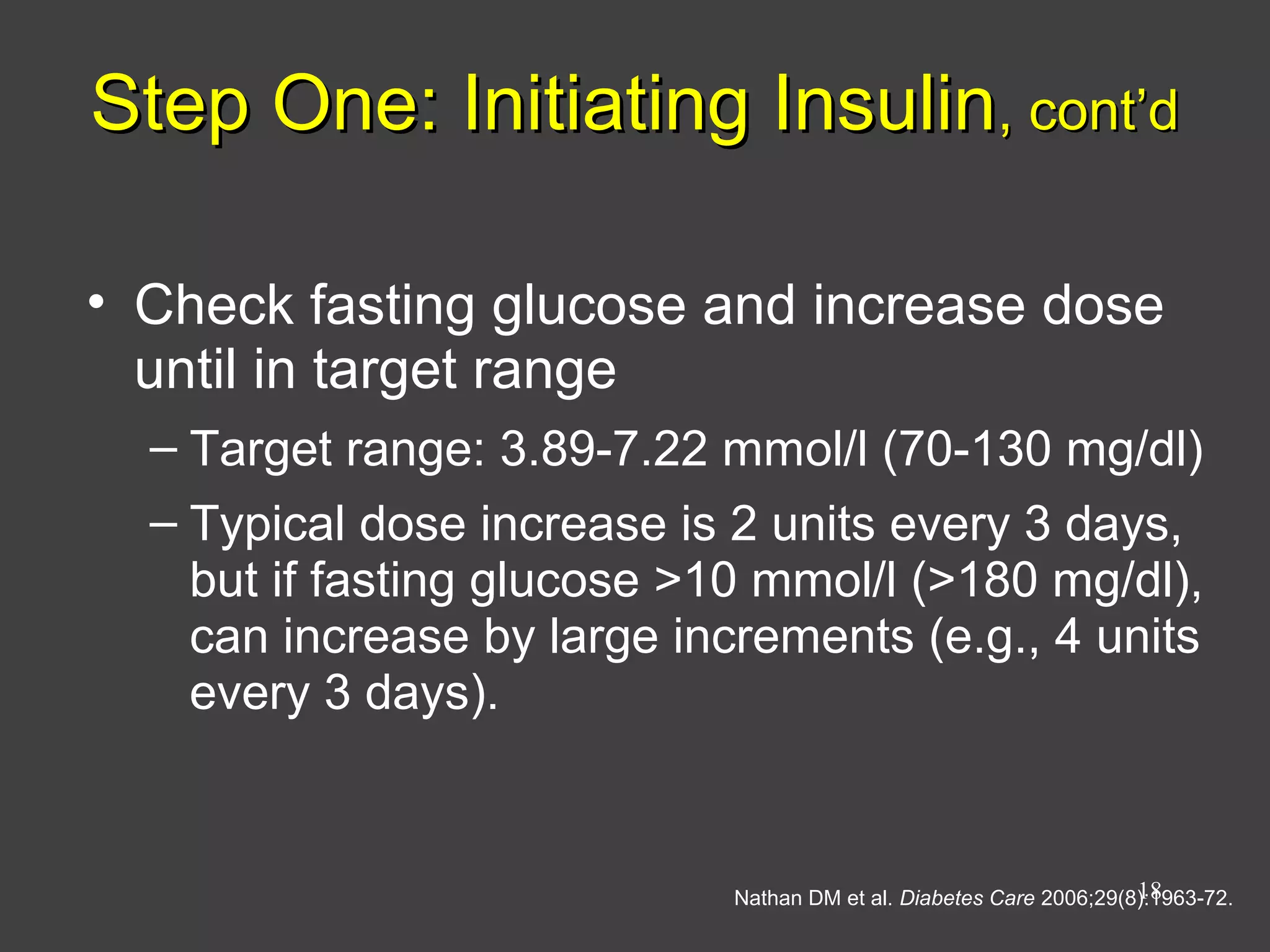 Insulin initiation adjustment | PPT