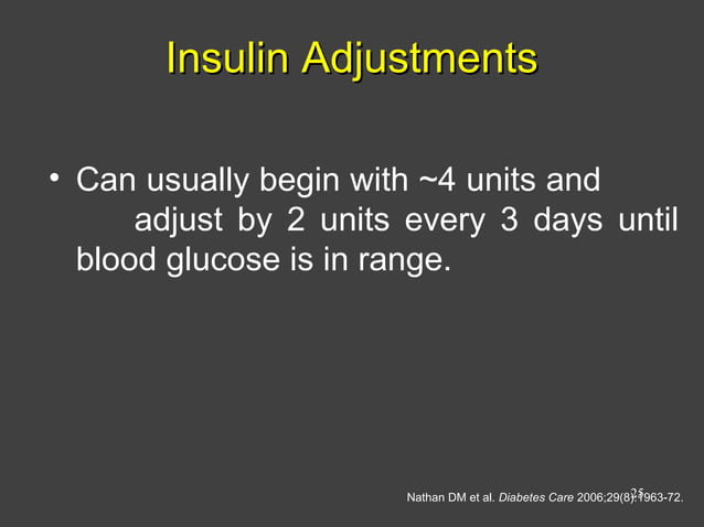 Insulin initiation adjustment | PPT