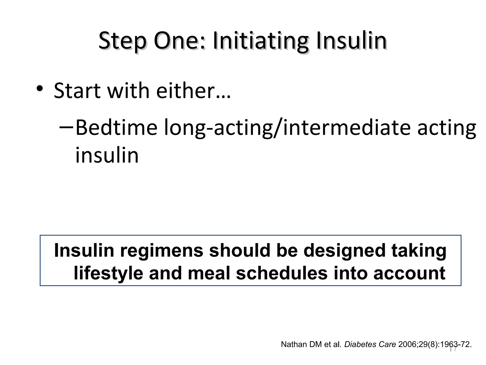 Insulin initiation adjustment by Dr Shahjada Selim | PPT